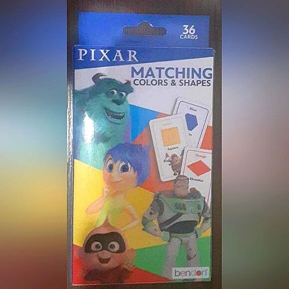 Other | New Disneypixar Matching Colors And Shapes Flashcards | Poshmark